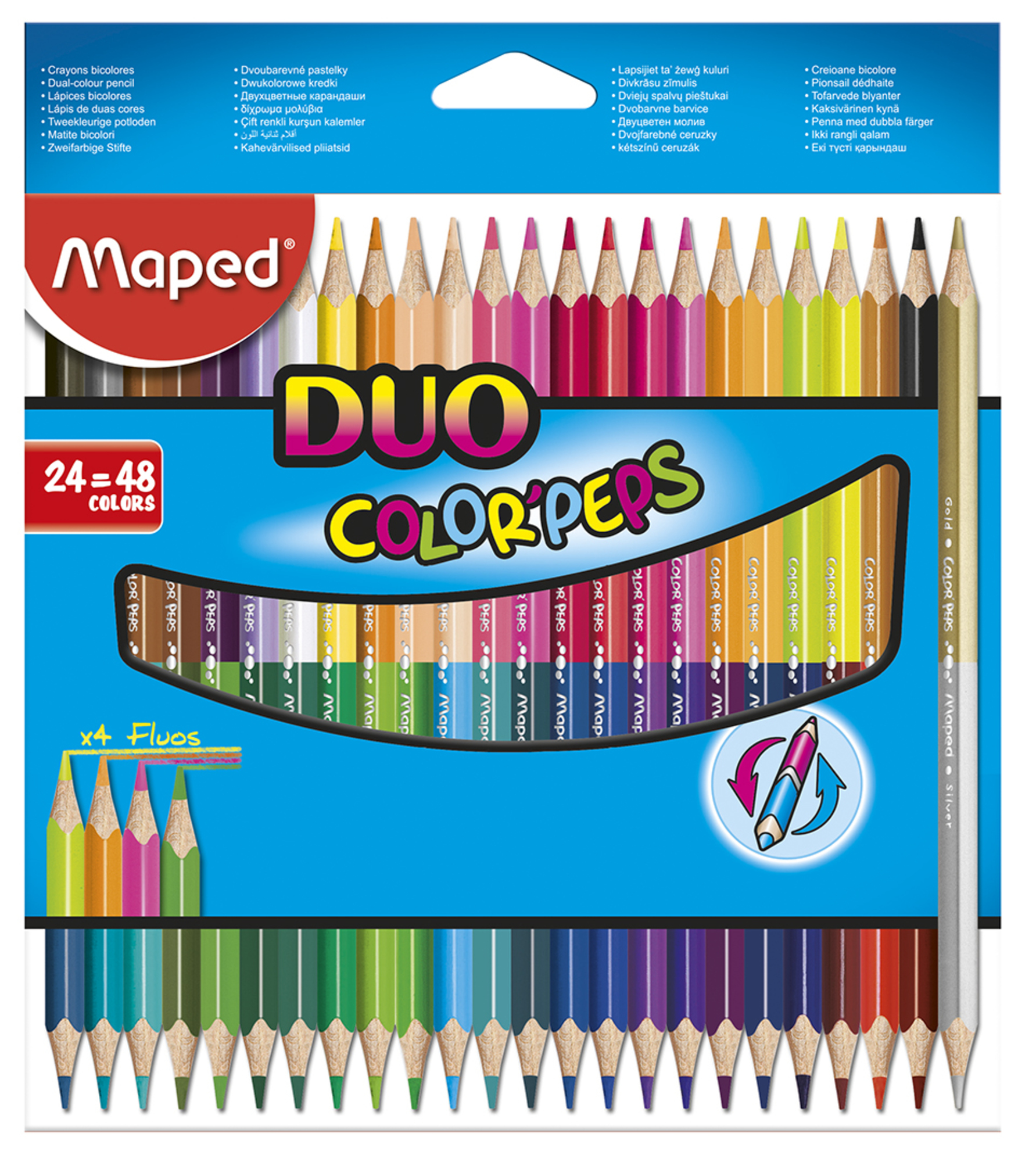 Maped Pastelky Color´Peps Duo, 48 farieb - • pexo.sk